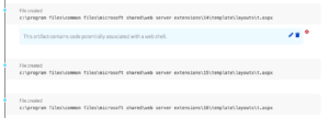 Detecting SharePoint attacks via worker process activity