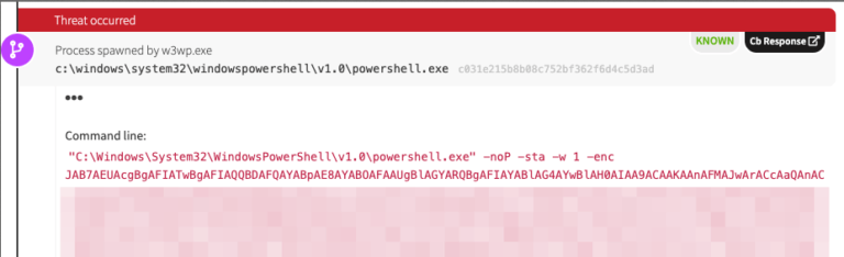Detecting SharePoint attacks via worker process activity