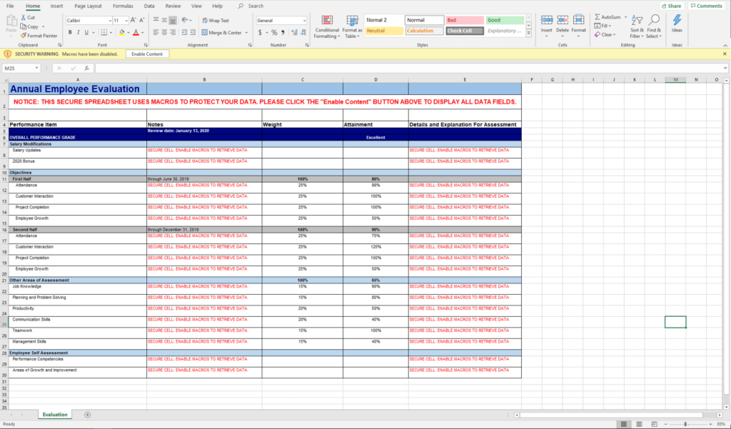 Unpacking a malicious Excel macro