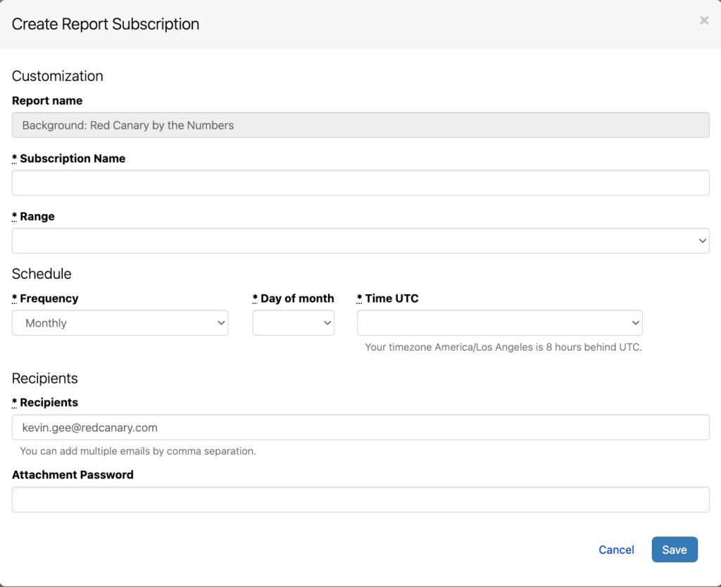 Reporting for duty: Keeping up with the Red Canary portal