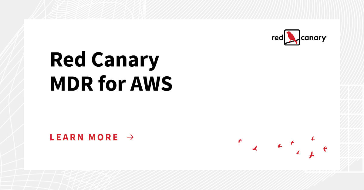 MDR for AWS Cybersecurity - Red Canary MDR for AWS Cybersecurity - Red Canary