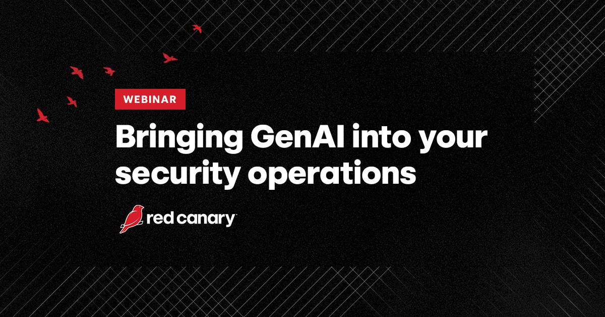 [Webinar] Bringing GenAI into your security operations