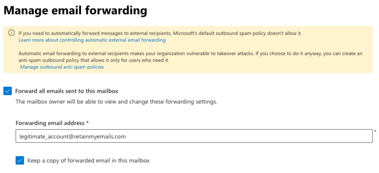 Email Forwarding Rule | Red Canary Threat Detection Report