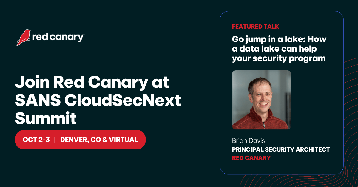 SANS CloudSecNext Summit & Training 2025 | Red Canary